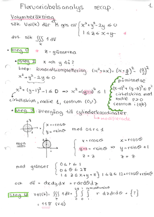 Tentamen 2022 08 18 lösningar - SF1626 Flervariabelanalys L ̈osningsf ...