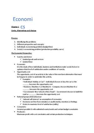 Chapter 4 - Notes - Chapter 4 Extensions of demand and supply analysis ...
