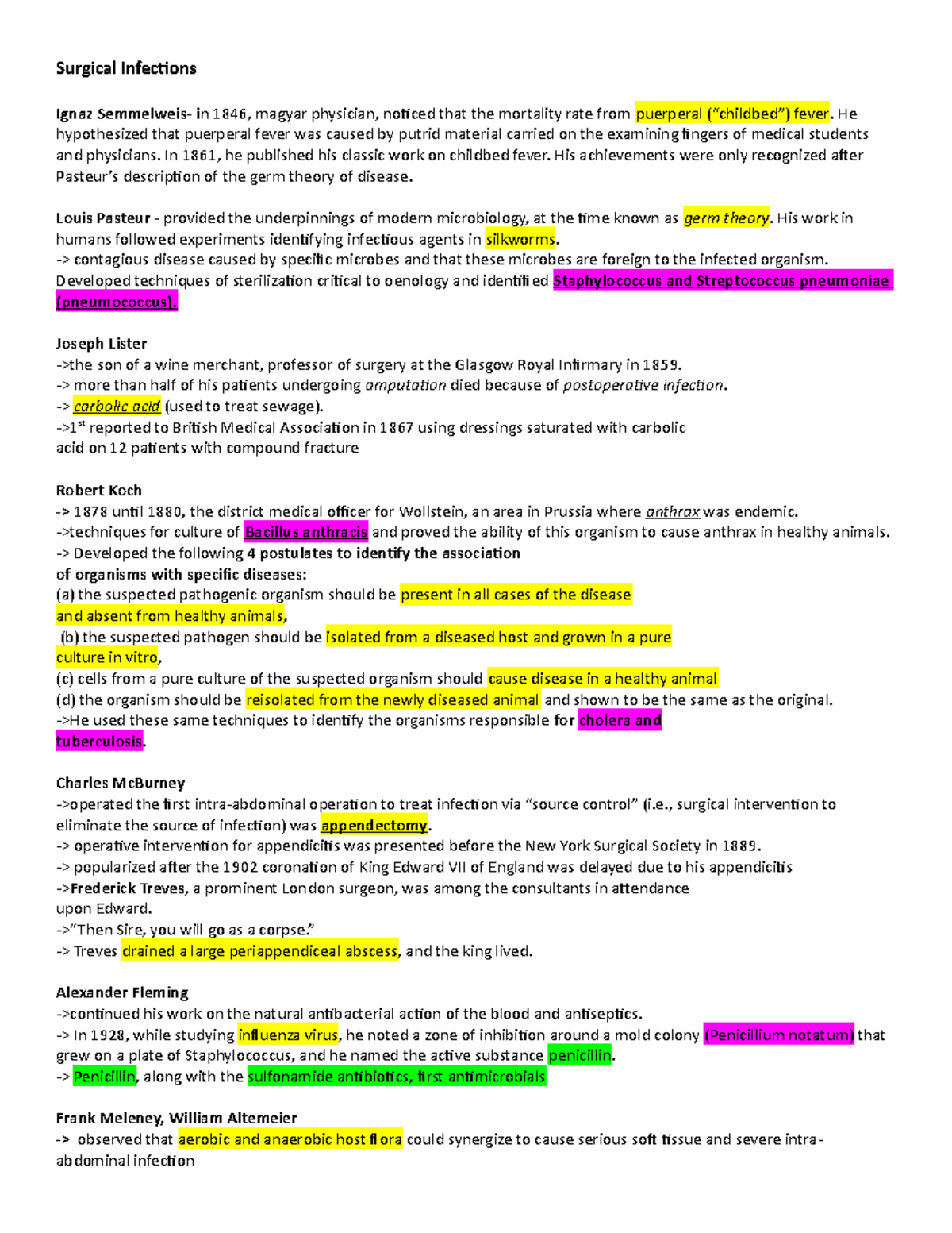 Surgical Infections - Random - Surgical Infections Ignaz Semmelweis- in ...