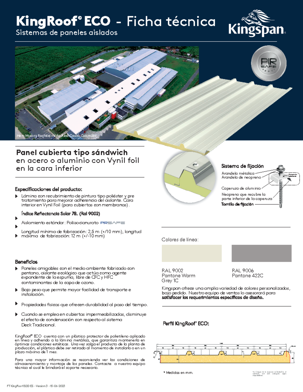 Kingspan-King Roof-ECO-Sistemas-Cubiertas-Ficha-Tecnica - KingRoof ECO ...