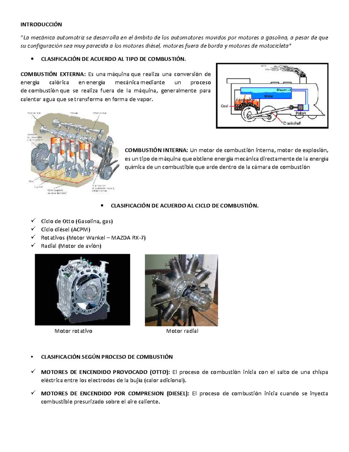 Tema 1 y Tema 2 - dfsfs - INTRODUCCIÓN “ La mecánica automotriz se ...