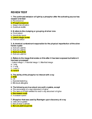 Chapter 015-1 - cluster 2 - Test Bank Bushong: Radiologic Science for ...