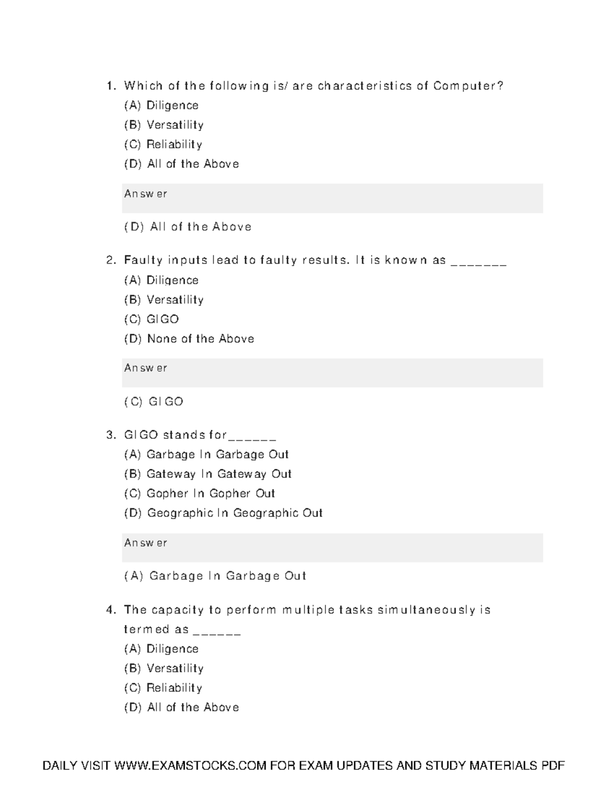 500+ Computer MCQ in English PDF [www - Which of the following is/are ...