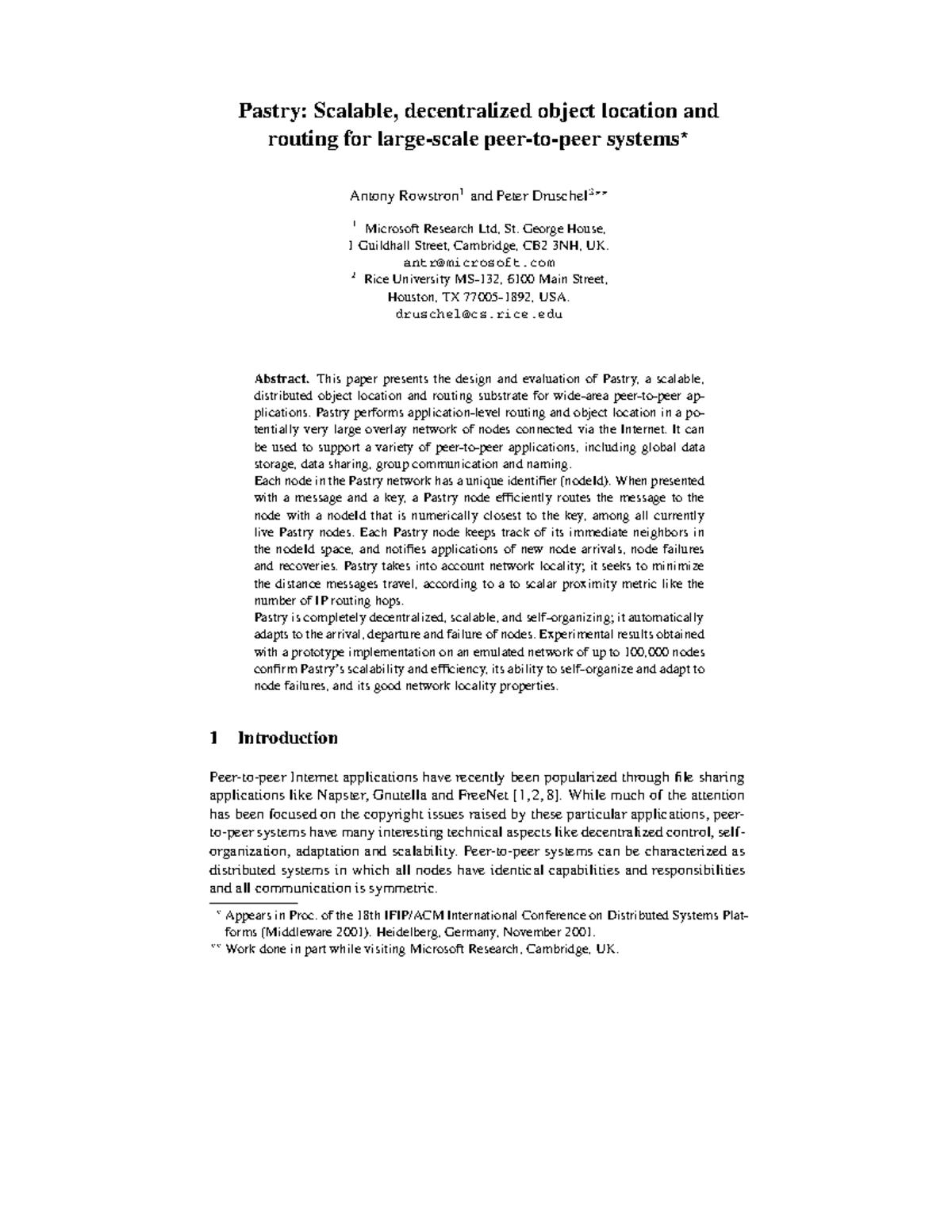 Parallel And Distributed Computing Bscs Spring 2024 7a Assignment 3 Mandatory For All Pastry