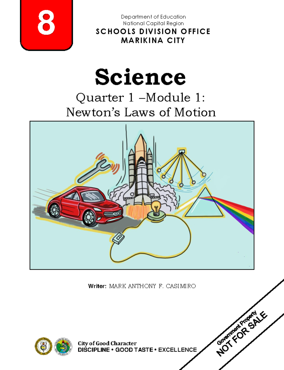 SCI8 Q1 M1 -Newtons-Laws-of-Motion - City of Good Character 1 Writer ...