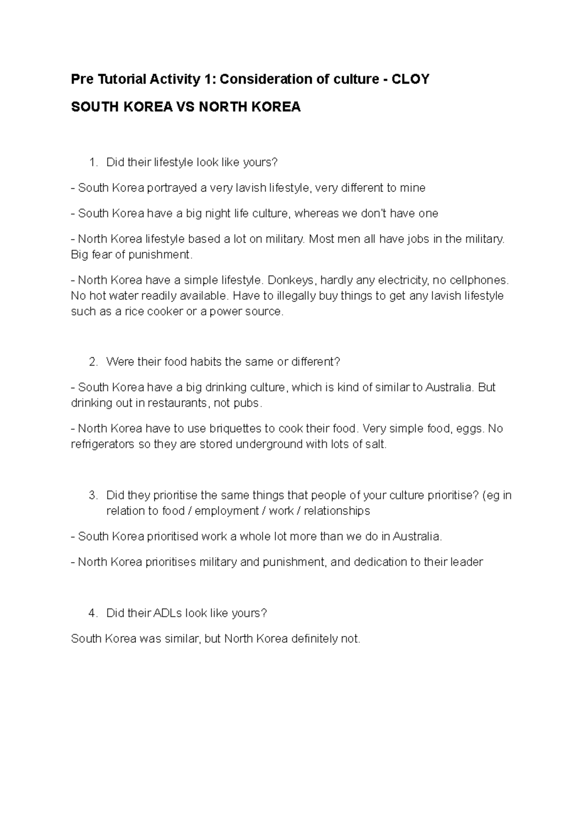 Wk 9 Pre Tutorial Activity 1 CLOY - Pre Tutorial Activity 1 ...