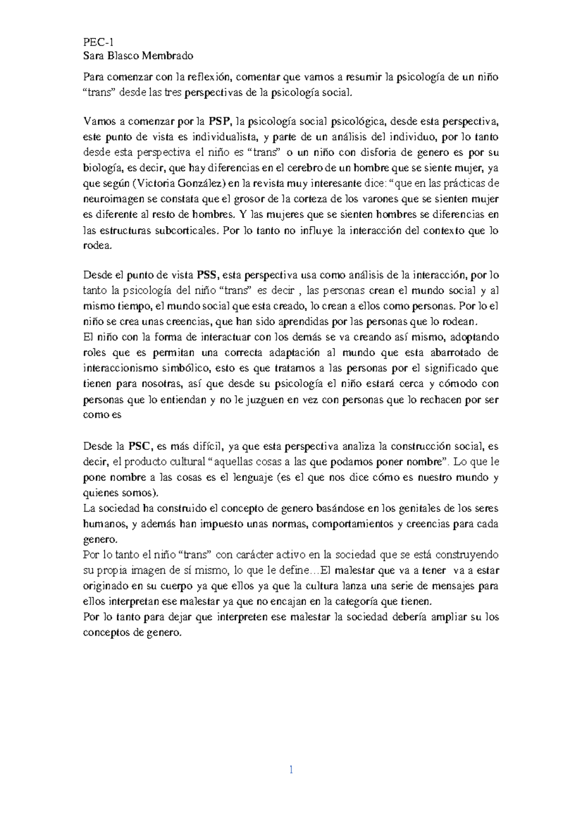 PEC1 - Práctica 1 B - PEC- Sara Blasco Membrado 1 Para comenzar con la ...