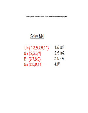 ACT 1 (MMW) The Nature of Mathematics - Learning Activity 1 Patterns in ...