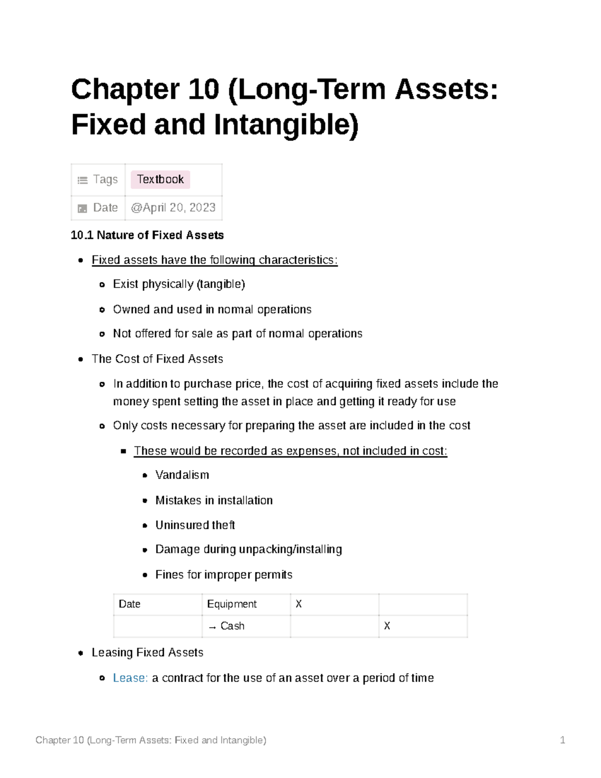 Long-Term Assets Fixed and Intangible - Chapter 10 (Long-Term Assets: Fixed and Intangible) Tags ...