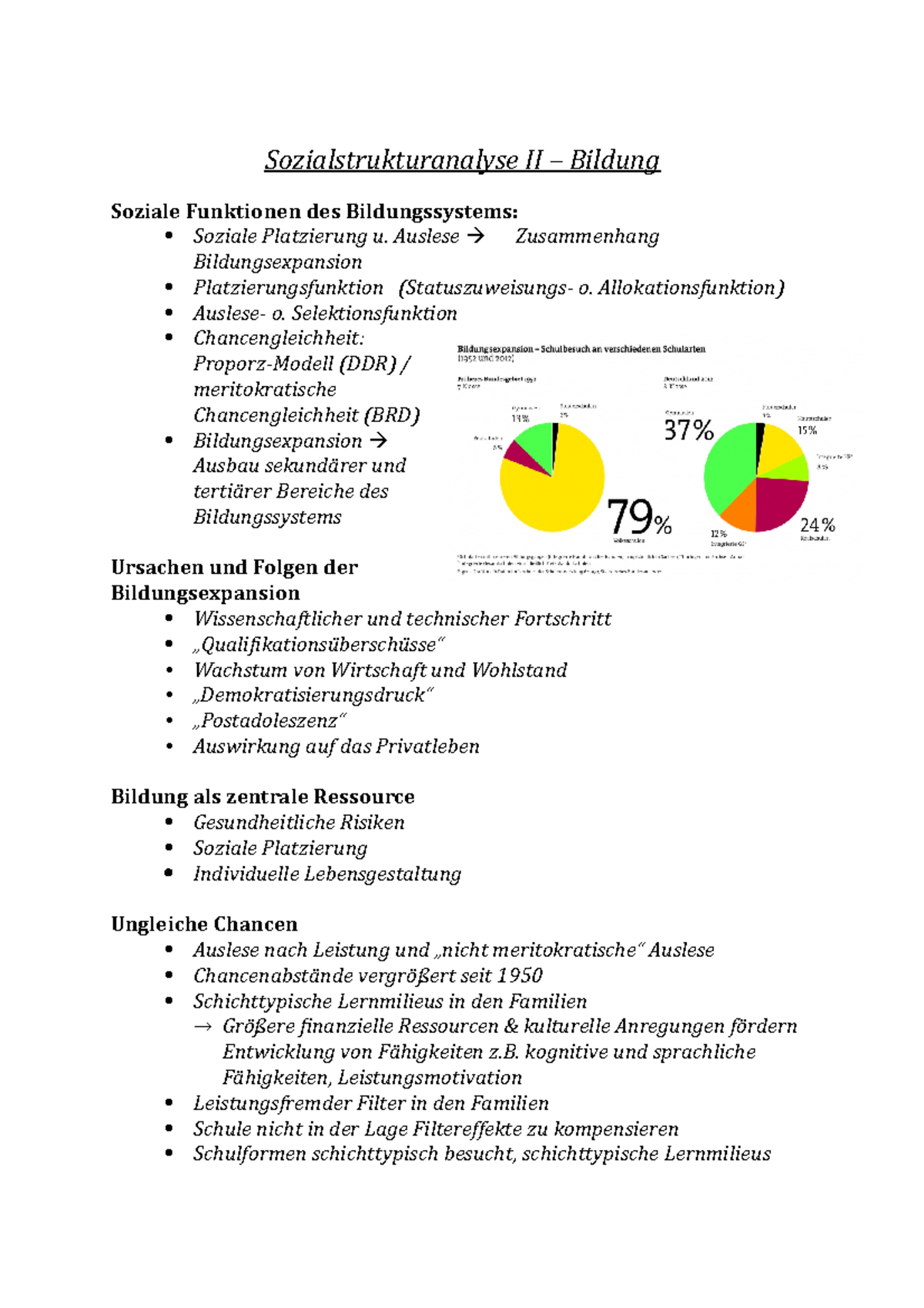 Handout-Bildung - Mitschrift zur Vorlesung zur Bildung in ...