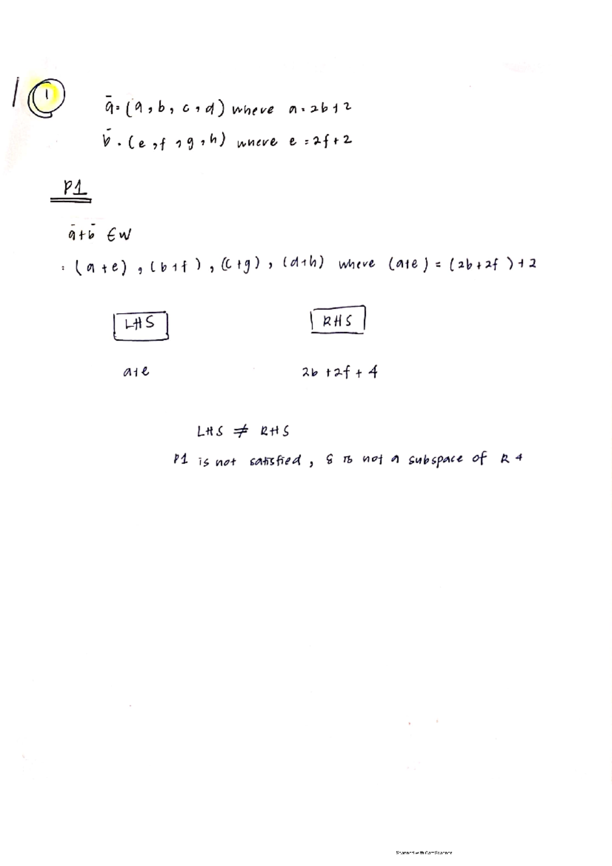 ALGEBRA MAT263 FINAL EXAM - Linear Algebra - Studocu