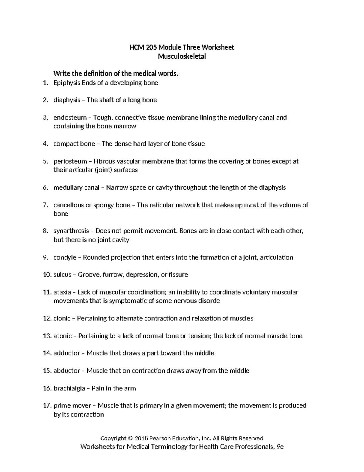 HCM 205 Module Three Worksheet done - HCM 205 Module Three Worksheet ...