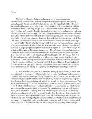 Summary (Handbook of development communication and social change ...