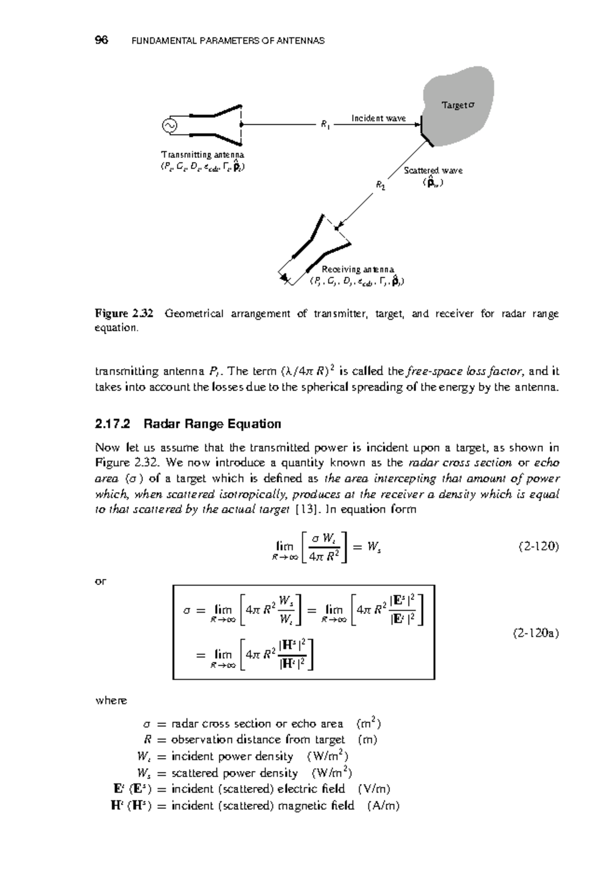 Antenna Theory - Analysis and Design-110-112 - 96 FUNDAMENTAL PARAMETERS OF ANTENNAS Incident ...