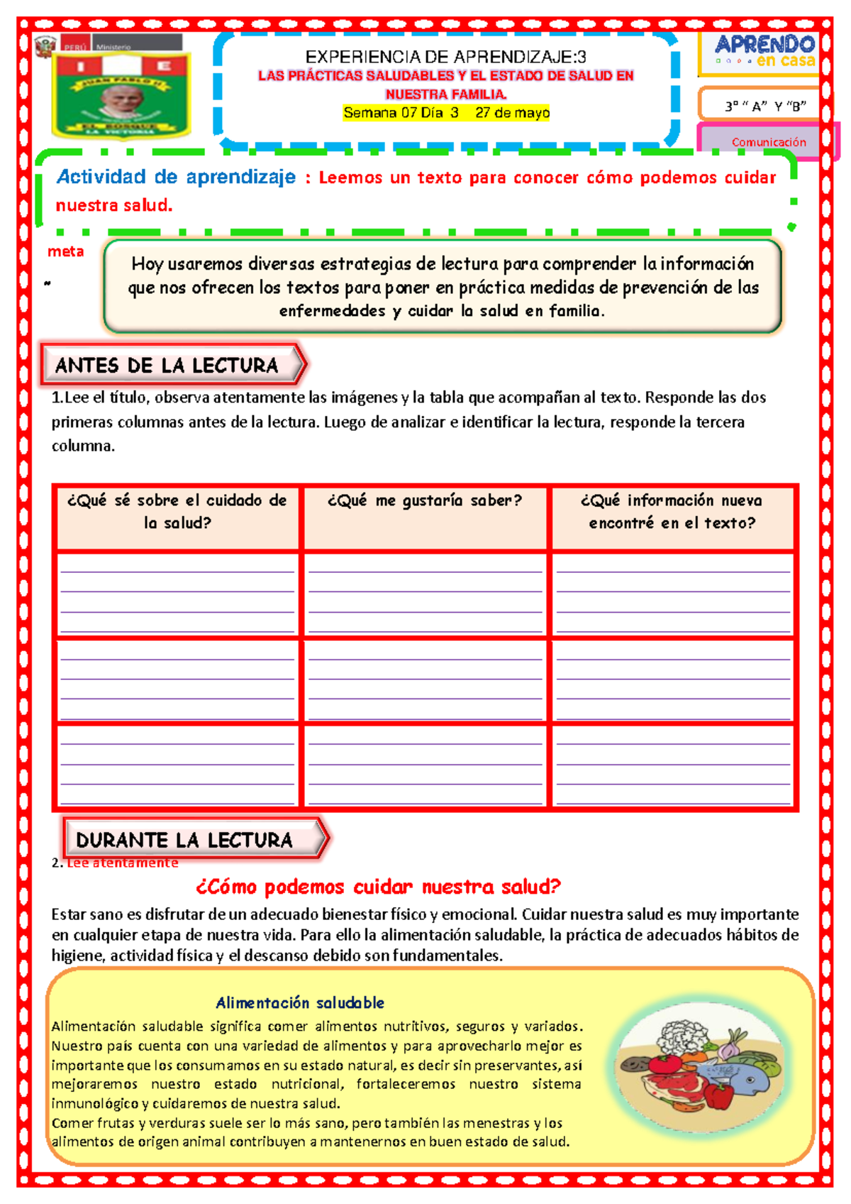 558518747 DIA 4 Leemos un texto - “ “ 1 el título, observa atentamente ...