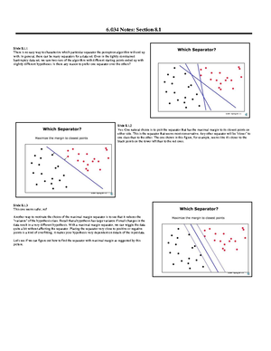 Machine Learning II - 6 Notes: Section 10. Slide 10. So far, we've only ...