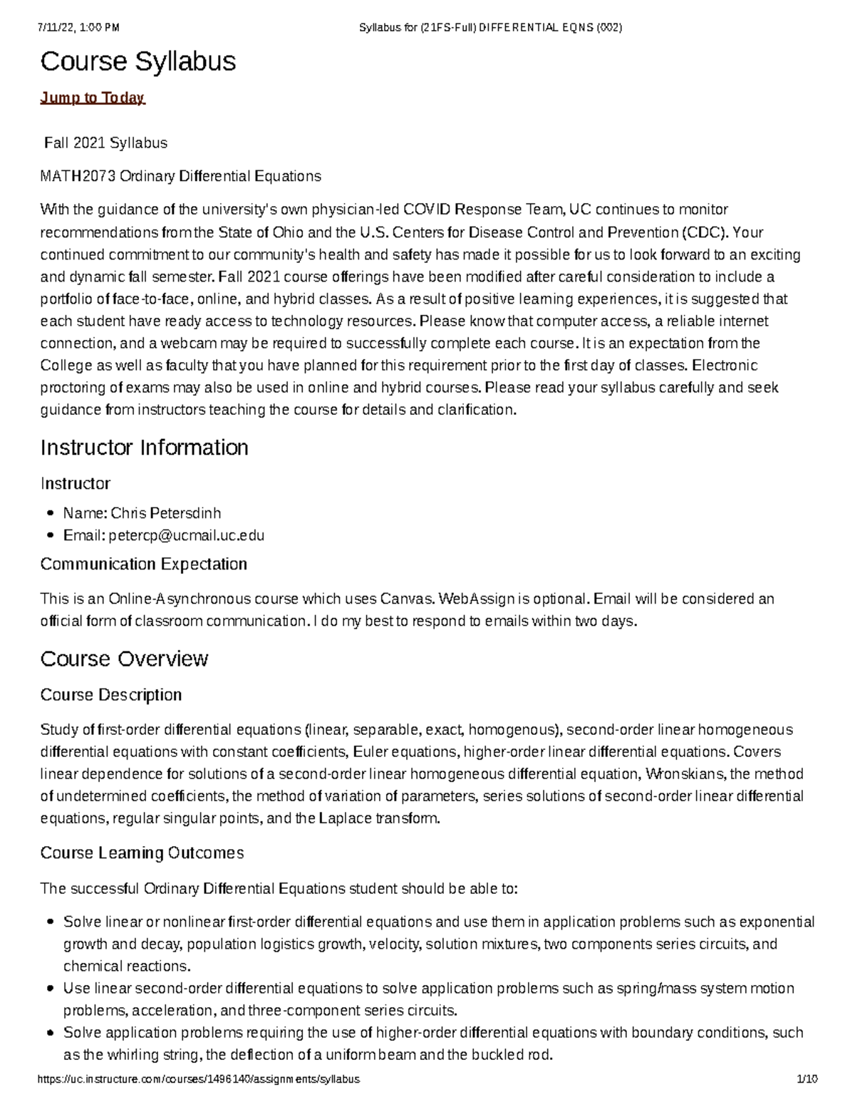 syllabus containing information for 2021/2022 - Course Syllabus Jump to ...