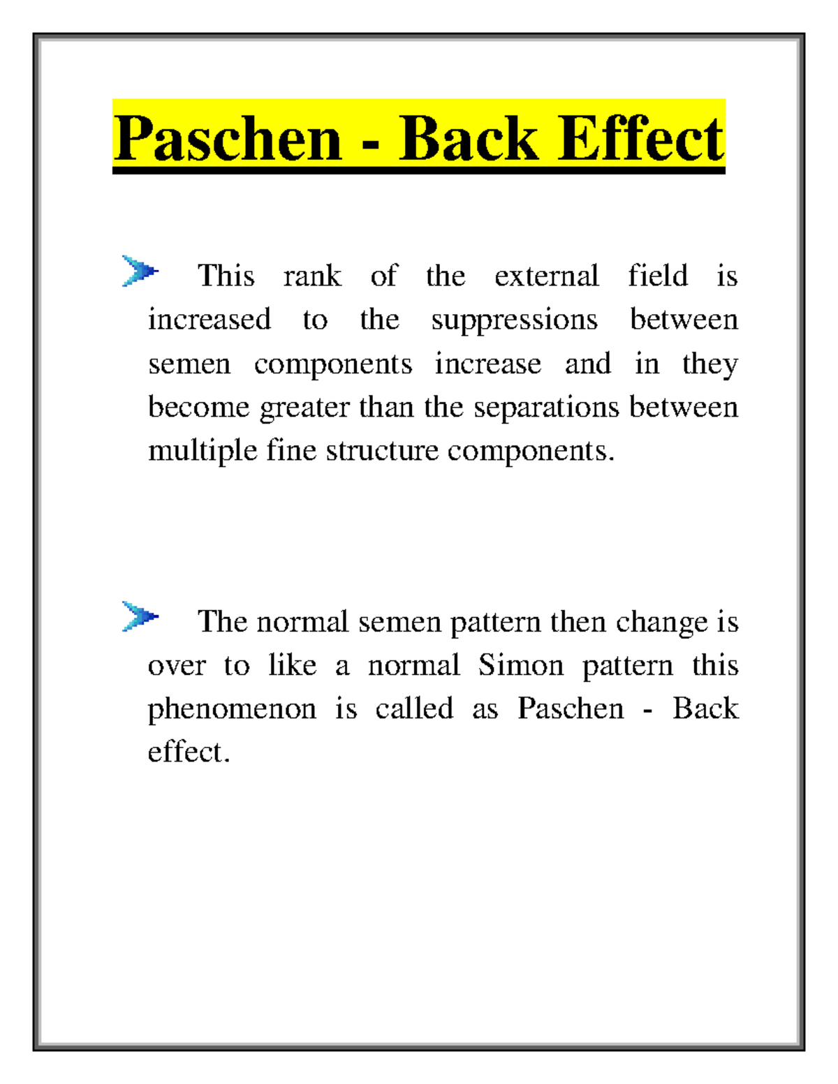 Chapter 2 Paschen - Back Effect and X - ray spectrum - Paschen - Back ...