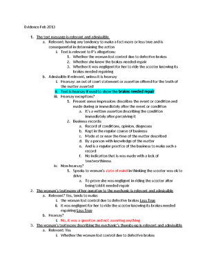 Trial Cheat Sheet - Common Evidentiary Predicates to Authenticate ...