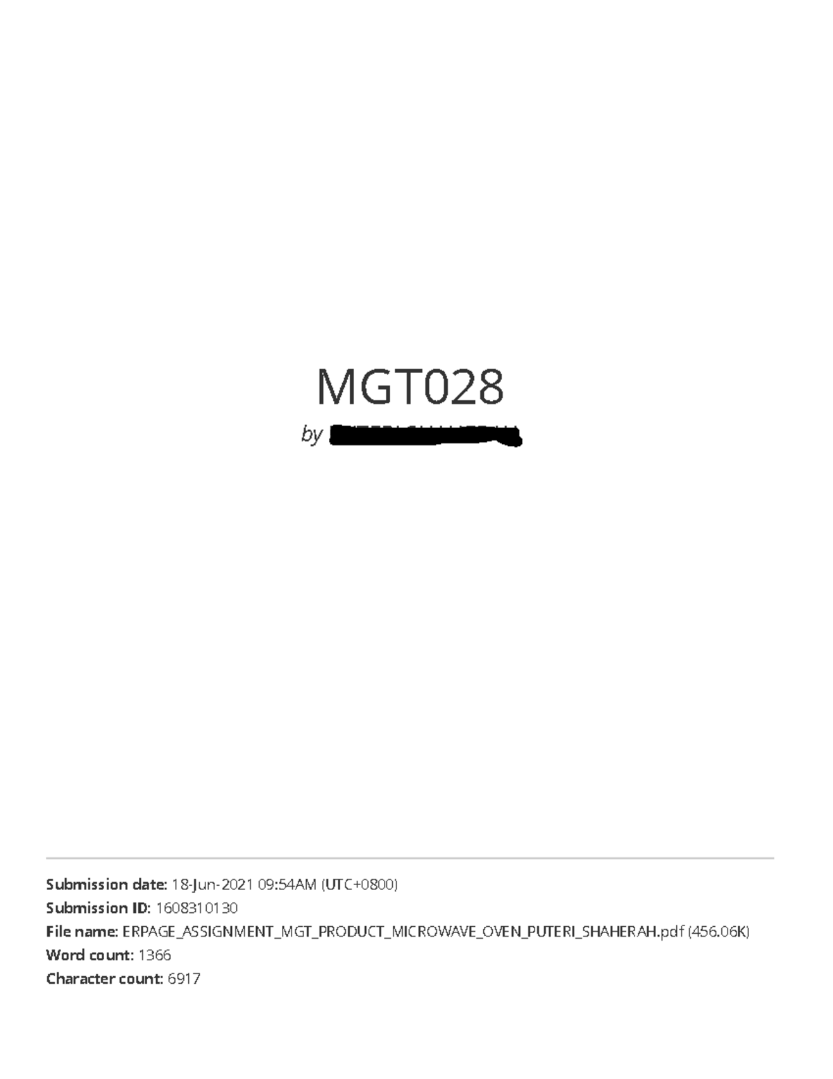 MGT028 Individual Assignment Puteri Shaherah - MGT by PUTERI SHAHERAH ...