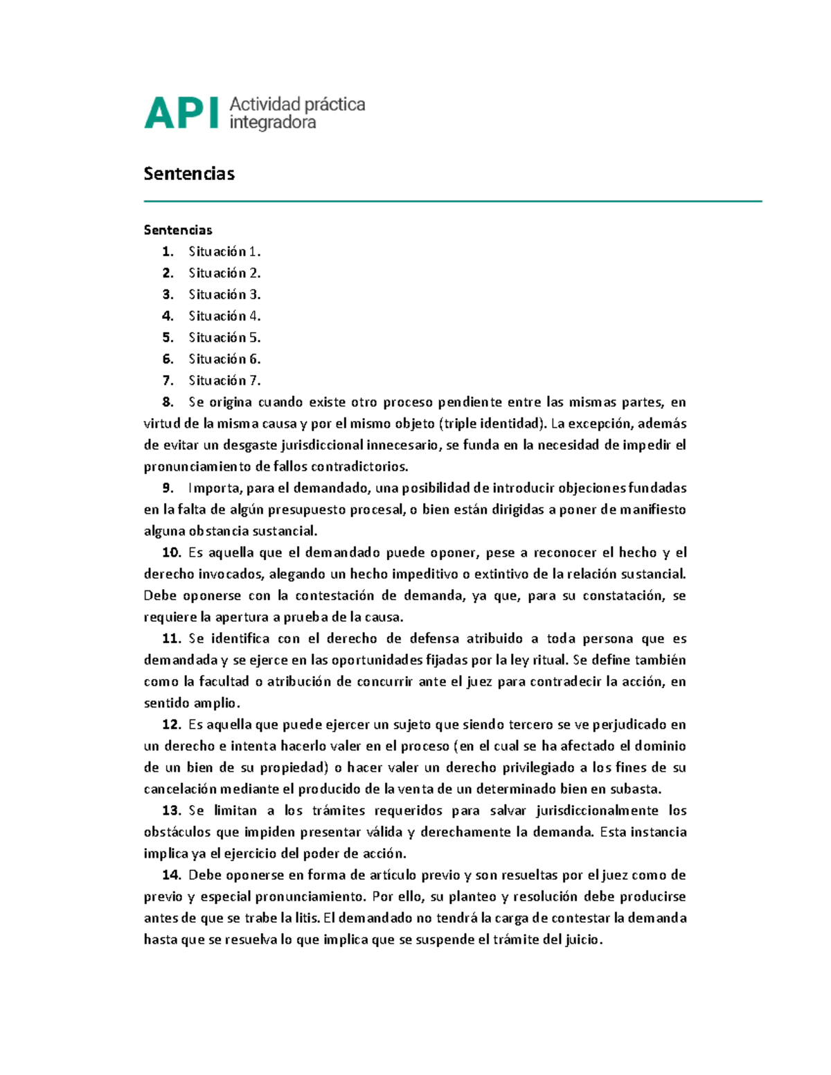 API1 - Sentencias - sólo sentencia - Warning: TT: undefined function: 32 Sentencias Sentencias 1 ...