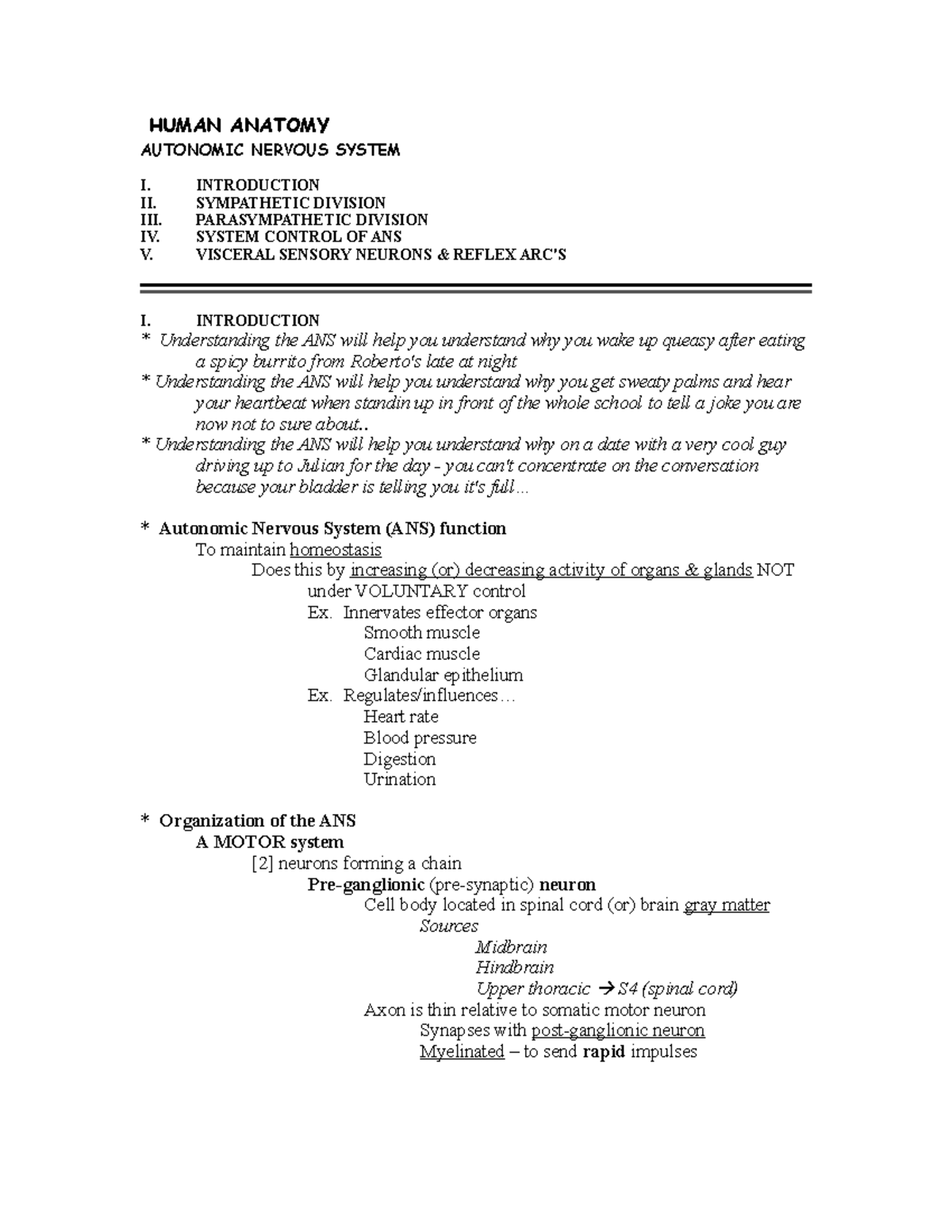 12.NS IV - Mitch Hopkins, Peter Paulino - HUMAN ANATOMY AUTONOMIC ...