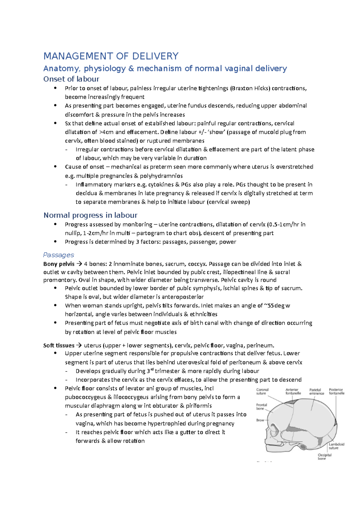 Management of delivery - MANAGEMENT OF DELIVERY Anatomy, physiology ...