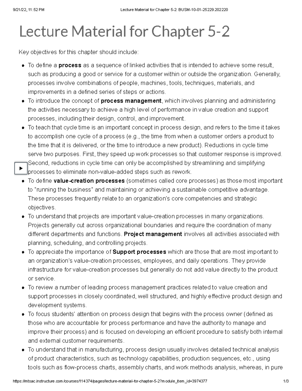 Lecture Material for Chapter 5-2 - - Studocu