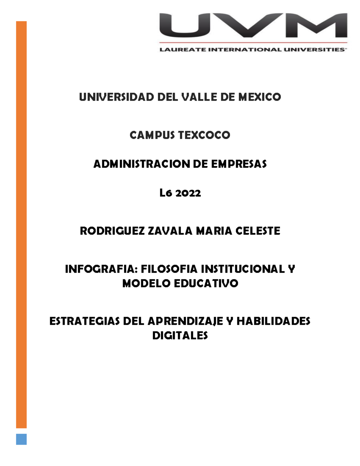 Infografia Mision Vision y Filosofia UVM - UNIVERSIDAD DEL VALLE DE ...