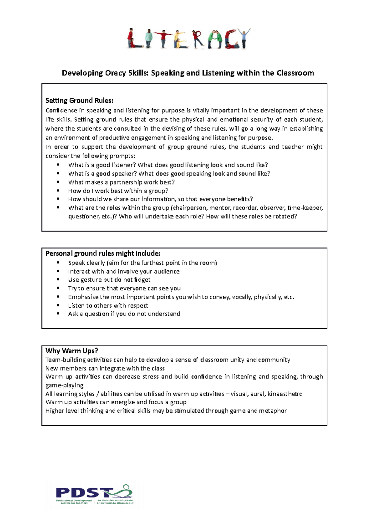Speaking And Listening Activities - Developing Oracy Skills: Speaking ...