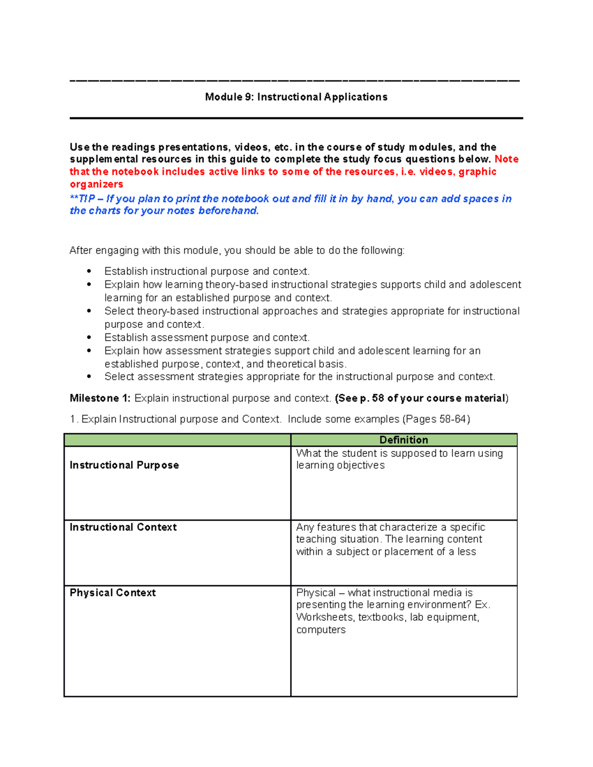 Module 9 Notebook (3-22) - - Studocu