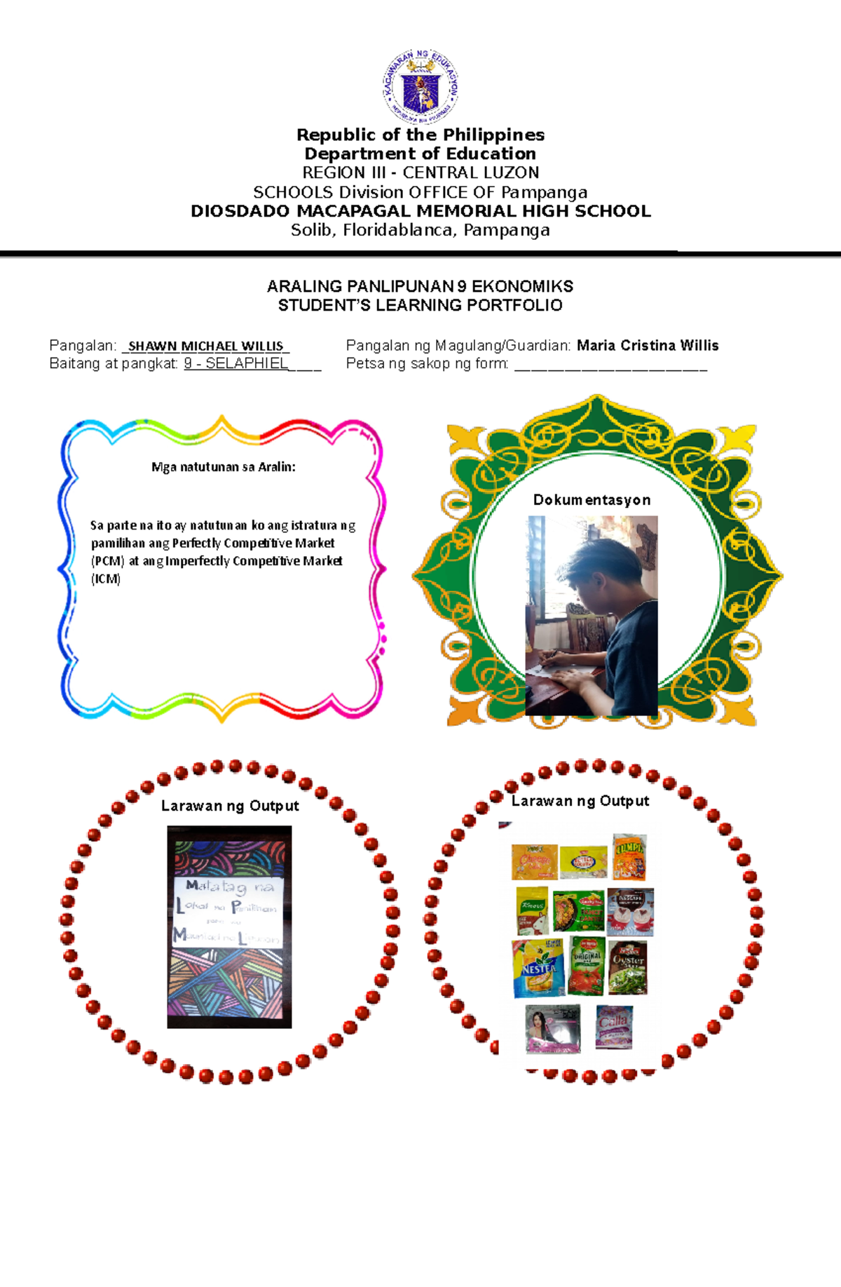 Lectural Notes 1 - Republic of the Philippines Department of Education ...