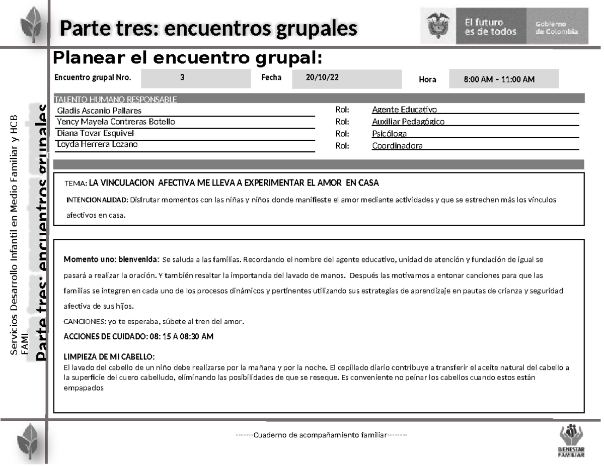 18 20 10 2022 Encuentros Parte Tres Encuentros Grupales Planear El