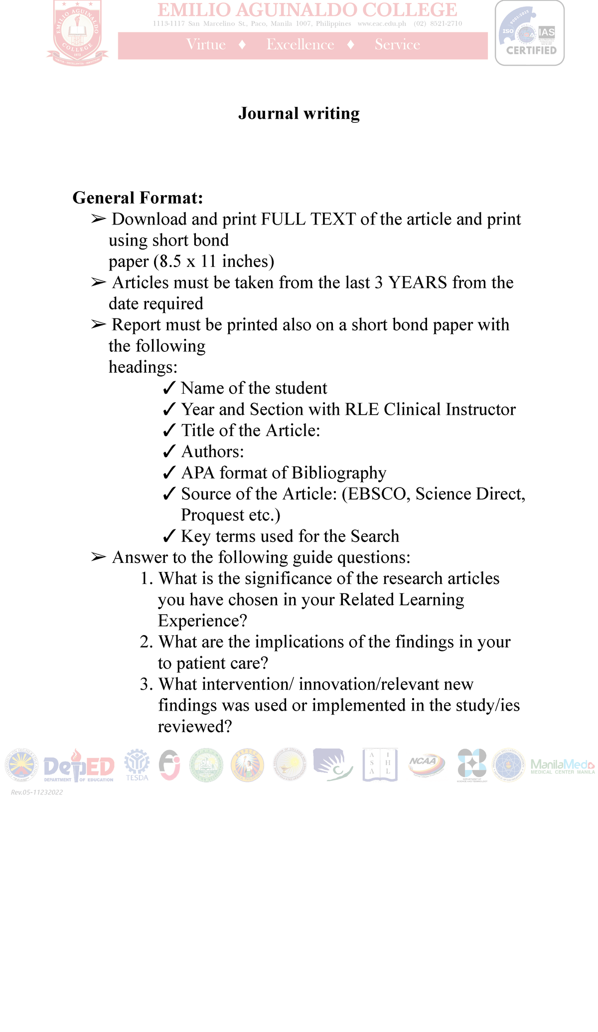 Template Research Article Analysis journal writing - Journal writing ...