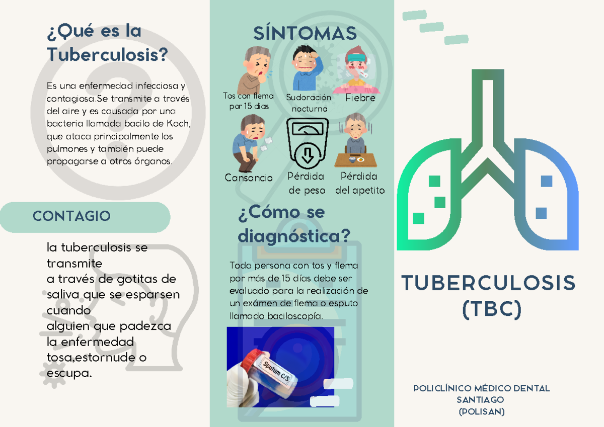 Tríptico tuberculosis 20240524 090556 0000 - TUBERCULOSIS (TBC) Es una ...