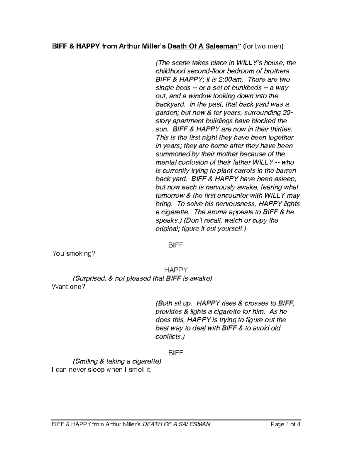 DOAS 1 - Biff and Happy - 2 men - BIFF & HAPPY from Arthur Miller’s Death Of A Salesman“ (for ...