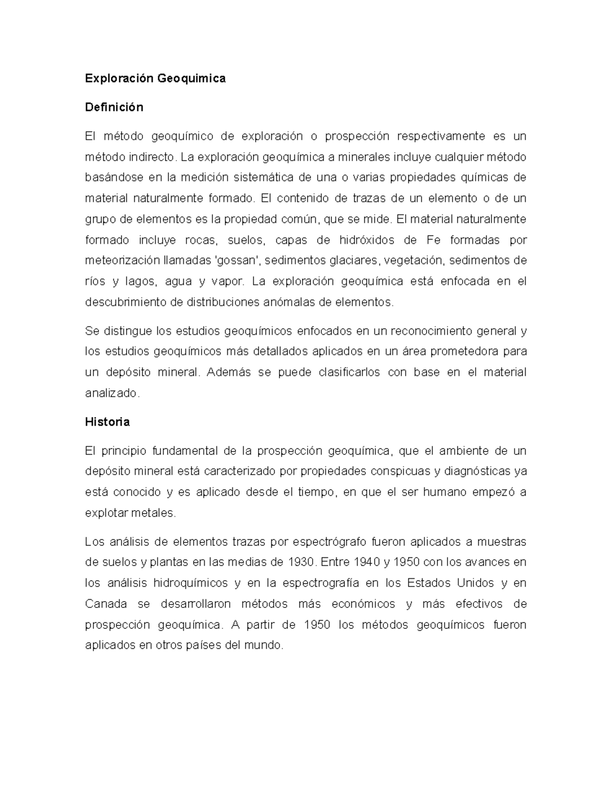 Exploracion Geoquímica - Exploración Geoquimica Definición El método ...