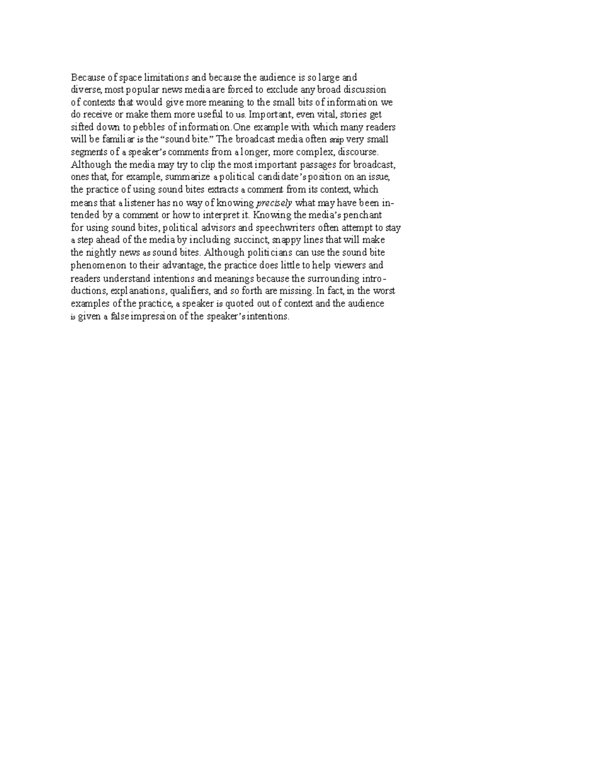 7space limitations - concise - Because of space limitations and because ...