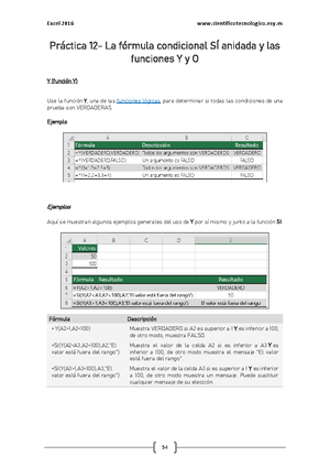 11 Formato Condicional - Práctica 11 - La fórmula condicional SÍ y el ...
