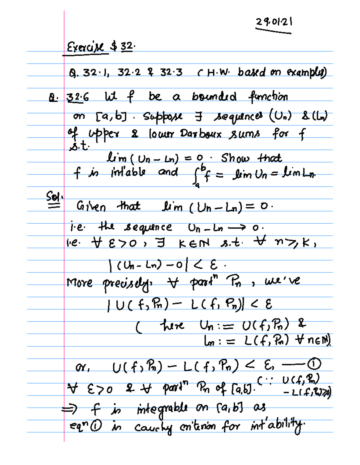 $32 ex 1 - BSC.(Honours.) Mathematics - Studocu