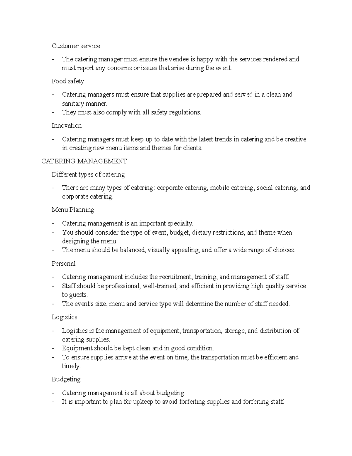 HTR 110 Notes 39 - Hospitality-tourism industry: hotels, resorts ...