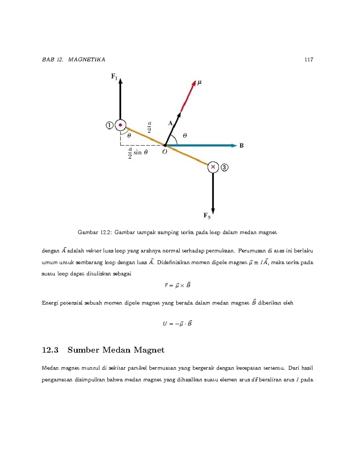 Fisika Dasar-38 - BAB 12. MAGNETIKA 117 Gambar 12: Gambar tampak ...