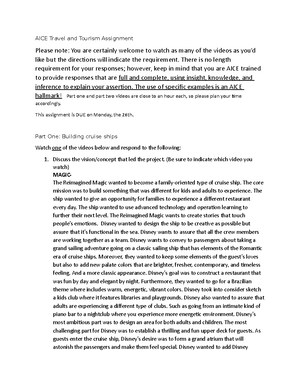 (3)AICE Travel and Tourism Key 1 - AICE Travel and Tourism RECORRECT ...