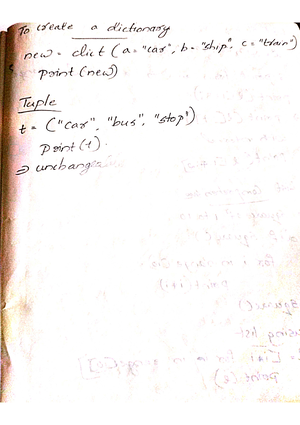 Notes ON Python part1 - Python Programming - Practical - MG University ...