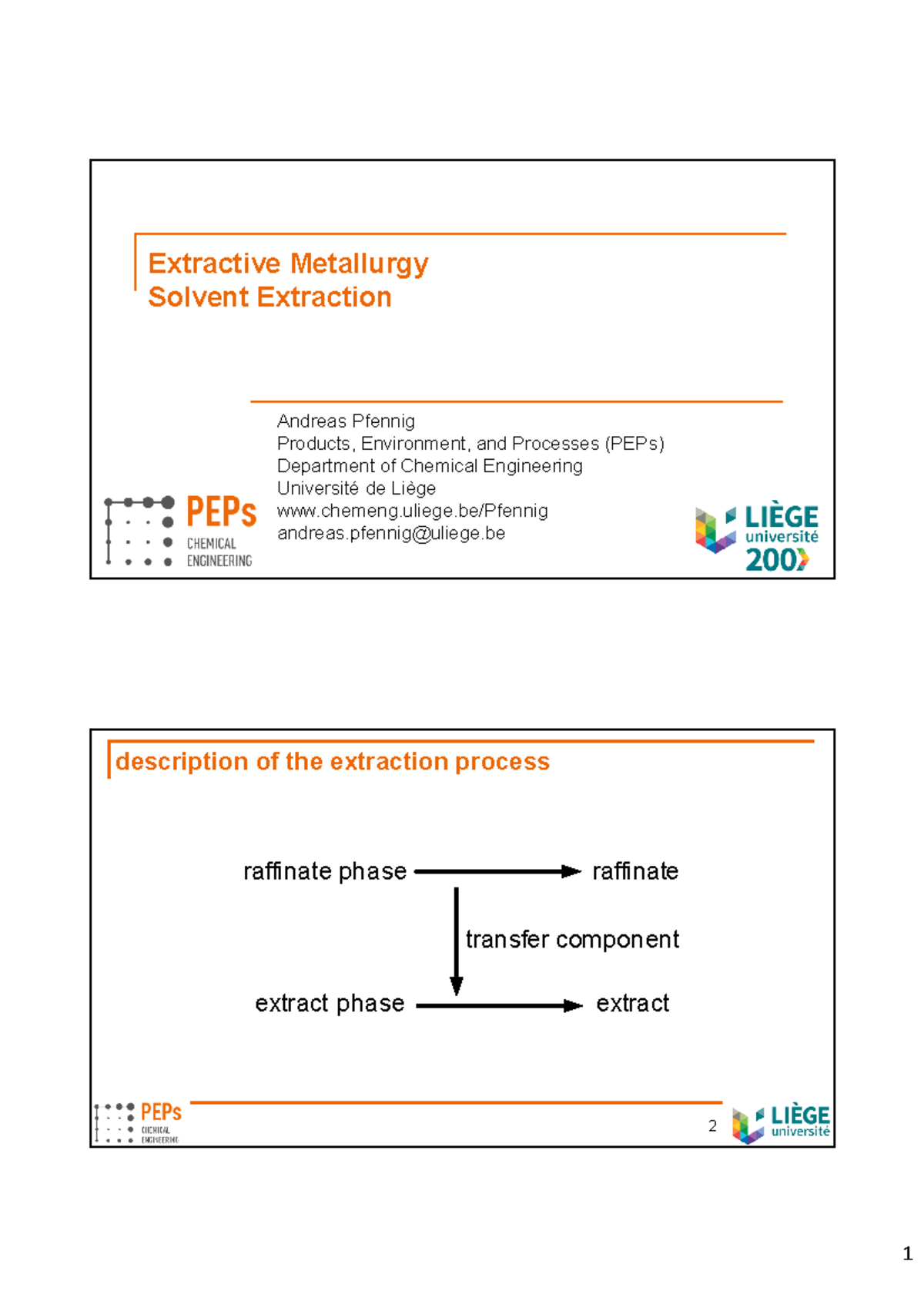 Extraction Reactive Extraction Slides Extractive Metallurgy Solvent Extraction
