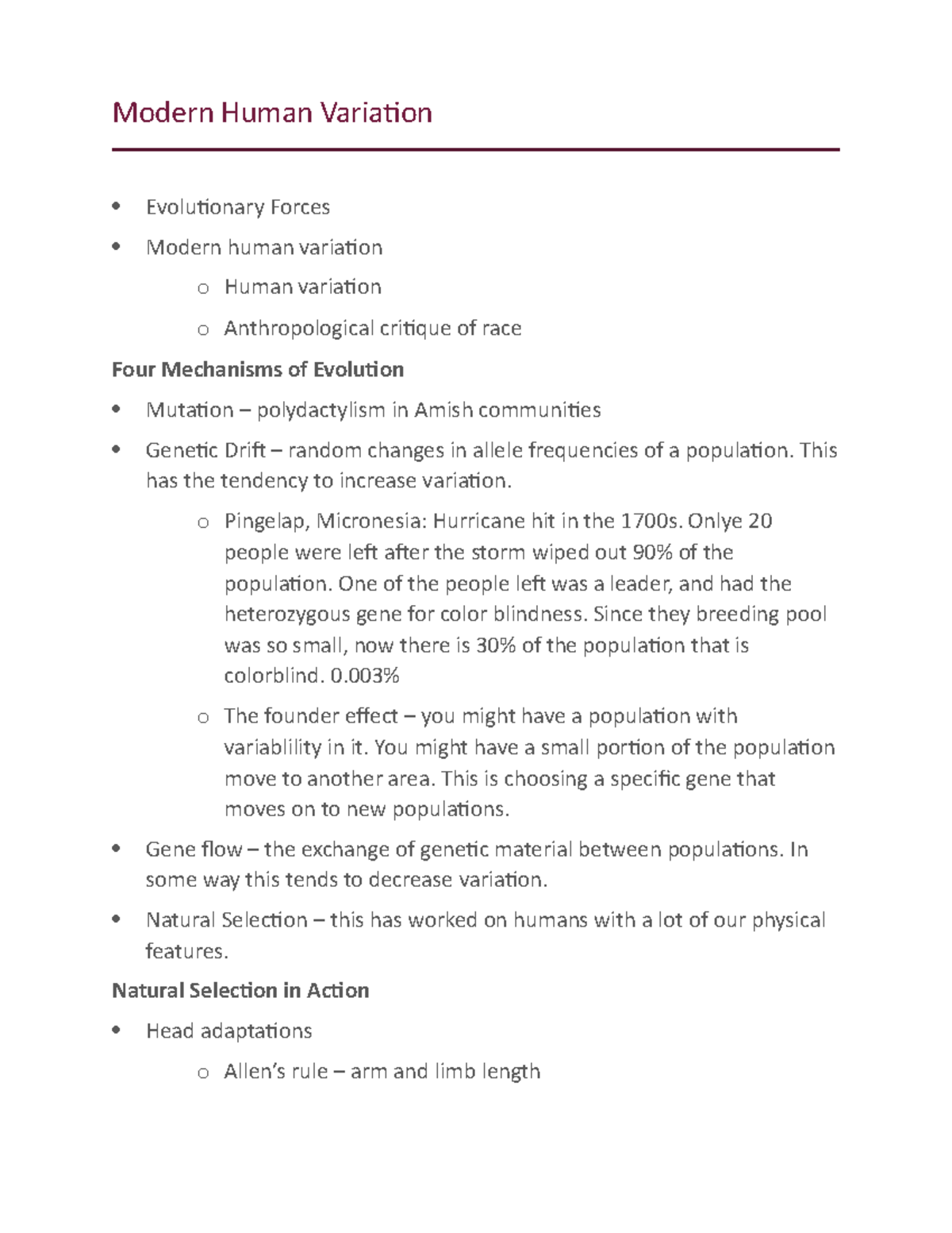 8.25 Modern Human Variation - Modern Human Variation Evolutionary ...