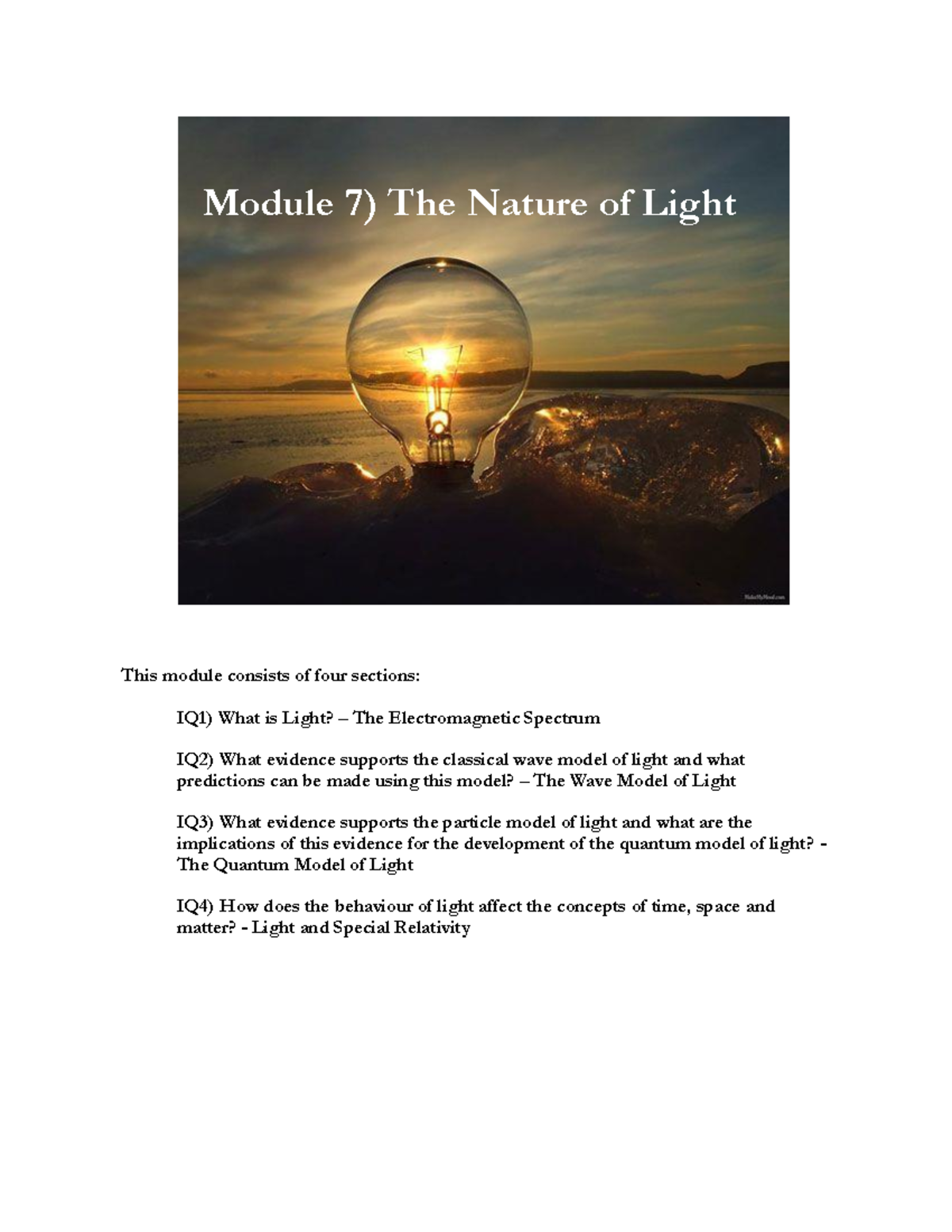 1.0.1) Booklet 1 - teacher updated - This module consists of four ...