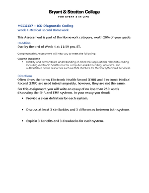 MCCG150 - Classification Coding Scenario 3 - MCCG150 – ICD Procedural Coding Classification ...