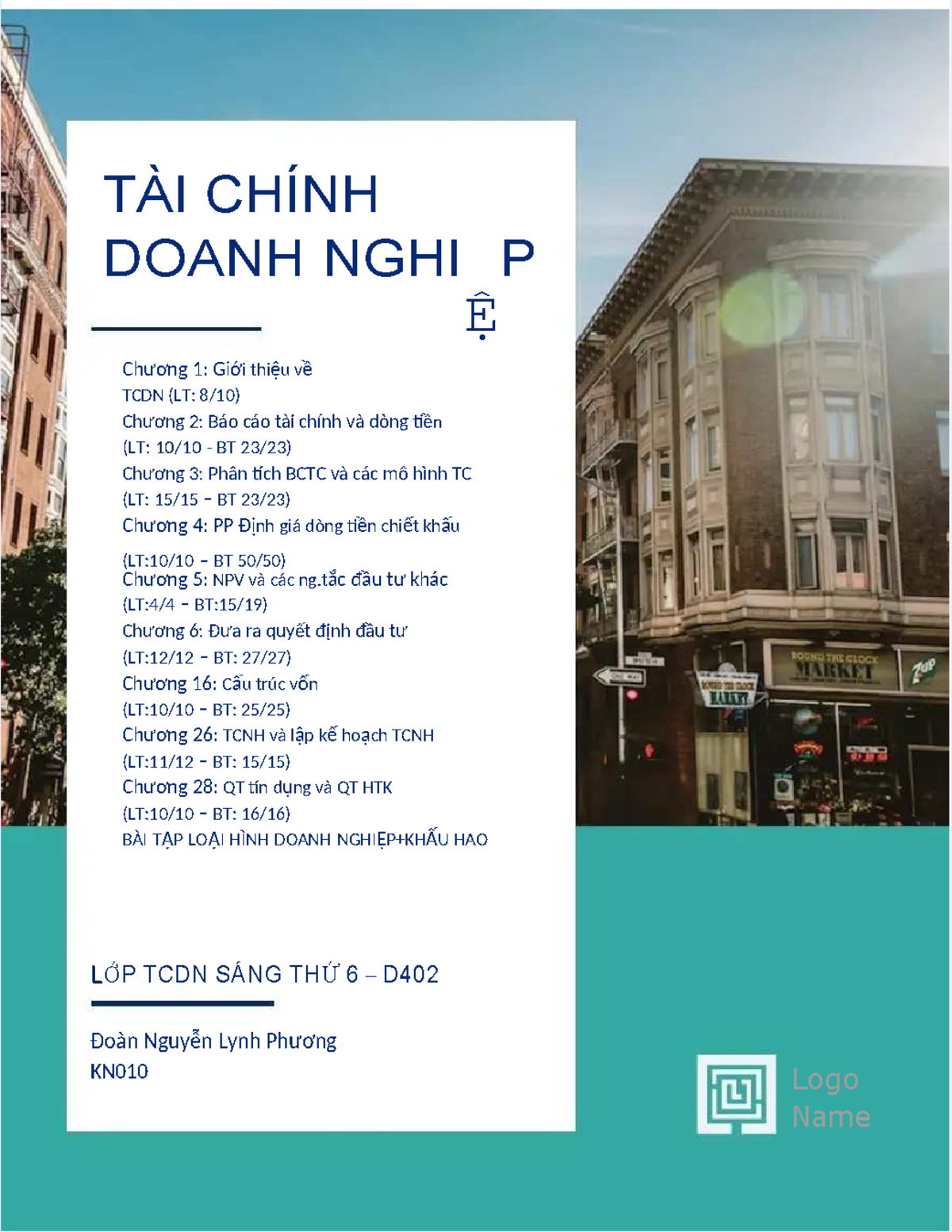 Pdf dap an tai chinh doanh nghiep - TÀI CHÍNH DOANH NGHI P Ệ Chương 1: Giới thiệu về TCDN (LT: 8 ...