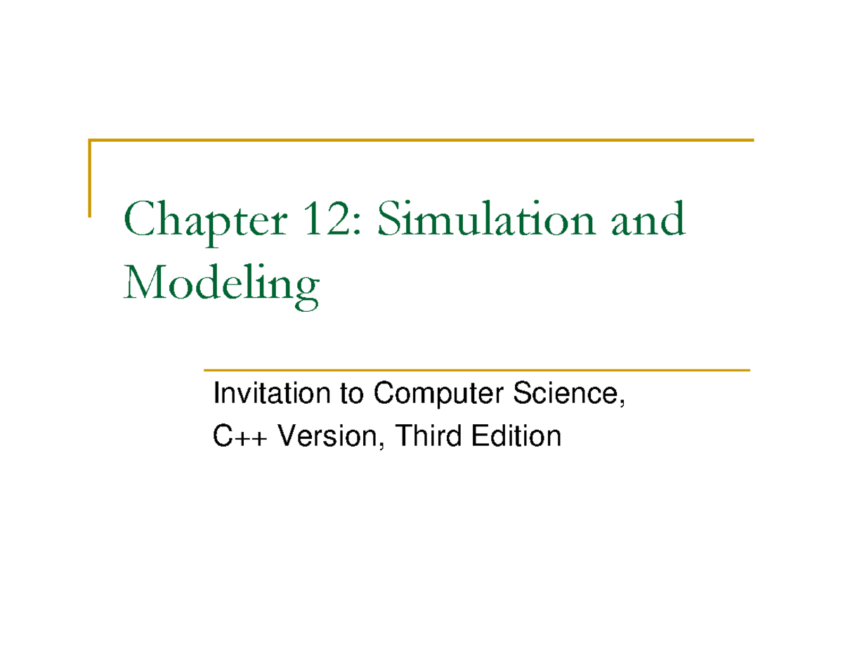 Chap12 - Lecture notes Chapter 12 - Invitation to Computer - Studocu